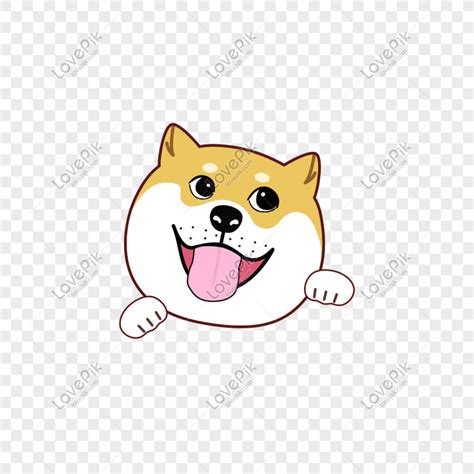 Shiba Inu Portrait 귀여운 빨강 그물 일러스트 벡터 Png 일러스트 무료 다운로드 Lovepik