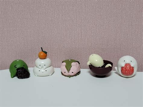 귀여운 찹쌀떡귀신 피규어 5종 입니당 ㅎㅎ 콜리 Colley