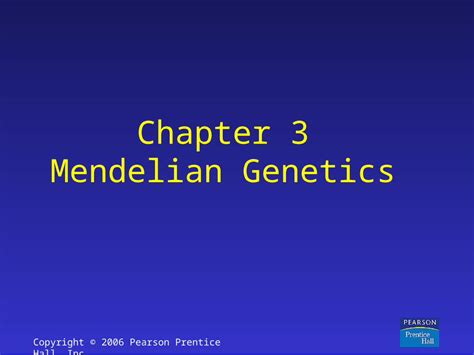 PPT Chapter 3 Mendelian Genetics DOKUMEN TIPS