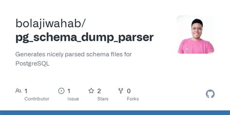 Github Bolajiwahabpgschemadumpparser Generates Nicely Parsed
