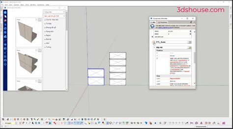 Xóa tất cả thuộc tính dynamic trong Sketchup dshouse