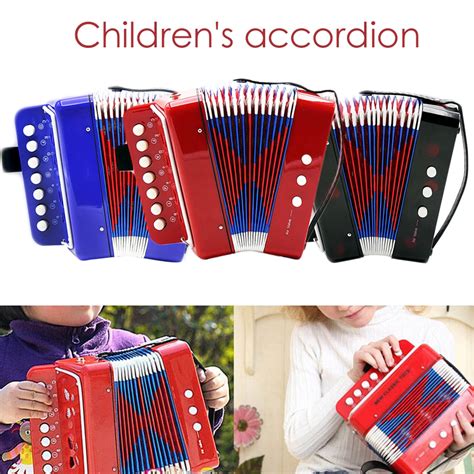 7 Key 2 Bass Mini Accordion Small Accordion Educat Vicedeal