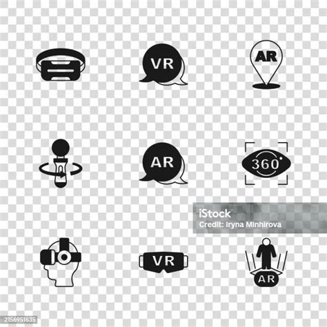 가상 현실 안경 360도 보기 증강 Ar 및 Vr 컨트롤러 게임 아이콘을 설정합니다 벡터 3차원 형태에 대한 스톡 벡터 아트 및 기타 이미지 Istock