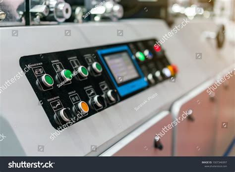 Close Push Button Display Control Panel Stock Photo 1007346997 Shutterstock