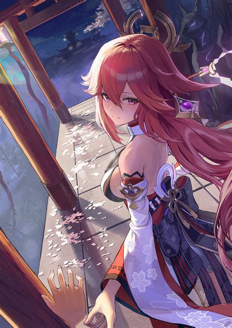 Yae Genshin Impact Yae Miko Genshin Impact Genshin Impact Fogeun