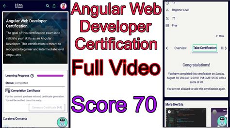 Angular Web Developer Certification Assessment Infosys Springboard Youtube