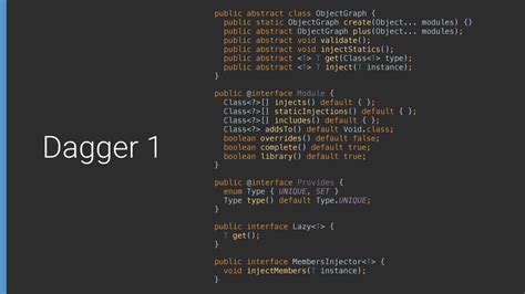 Dependency Injection With Dagger Devoxx Speaker Deck