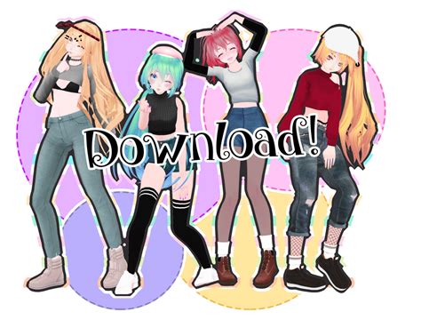 Mmd Girls Kpop Rin Miku Teto Neru Dl By Meihatter On Deviantart