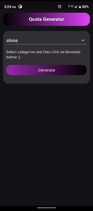 Flutter Mobileapp Quotegenerator Apiintegration Uidesign Muhammad Talha