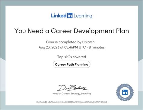 Utkarsh On Linkedin Careerpathplanning