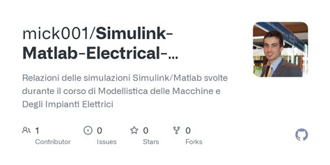 Github Mick Simulink Matlab Electrical Machines Relazioni Delle Simulazioni Simulink