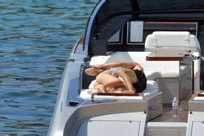 Charlotte Sine Relaxing With Boyfriend Charles Leclerc On A Luxury Boat In Saint Jean Cap Ferrat