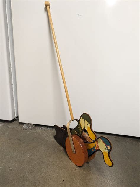 1940s Wooden Rolling Duck Push Toy By Ruehle The Unbeaten Team Gi Joe Ww1 And His Father Gi