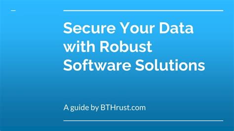 Robust Software Solutions Pptx