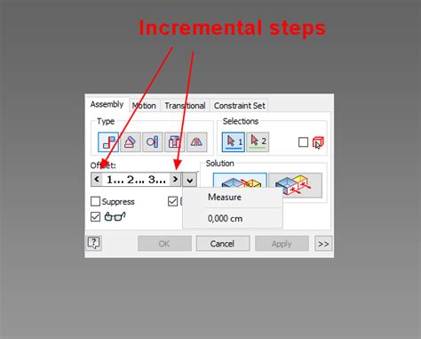 incremental steps arrows for numeric values autodesk community