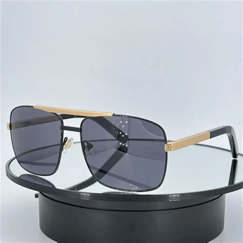 Fashion Classic 0259 For Men Metal Square Gold Frame Uv400 Unisex