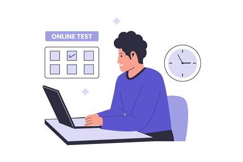 Illustration Of Online Testing Concept 57206354 Vector Art At Vecteezy