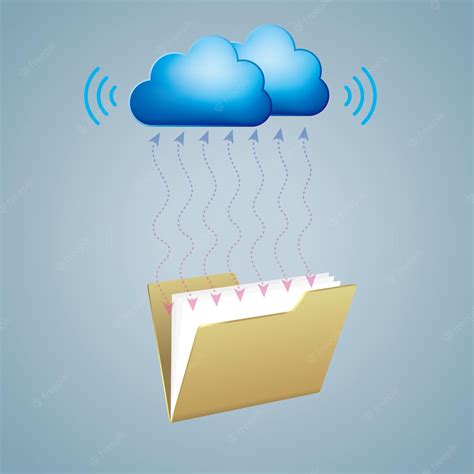 premium vector cloud computing and networking design concept data