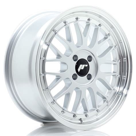 Jr Wheels Jr23 17x8 Et35 4x100 Hyper Silver Wmachined Lip Alufelgehr