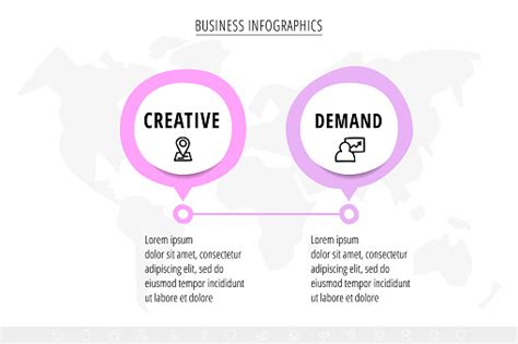 2 개의 원과 아이콘이있는 벡터 손으로 그린 인포 그래픽 두 단계와 기호가 있는 현대 개념 차트 프로세스 템플릿 스케치 타임라인 2에 대한 스톡 벡터 아트 및 기타 이미지