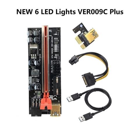 Ver009c Plus Pci E 라이저 카드 60cm Usb 3 0 케이블 Pci Express 1x ~ 16x 확장기