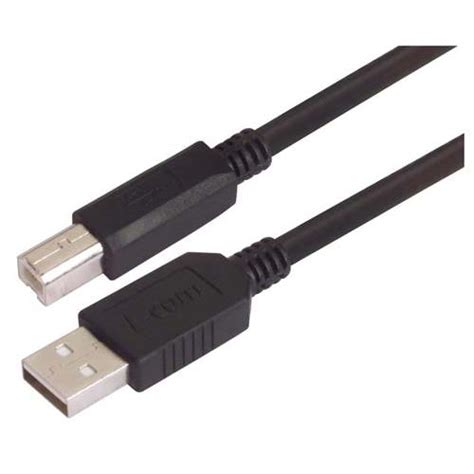 Black Premium Usb Cable Type A B Cable M Caublkab M