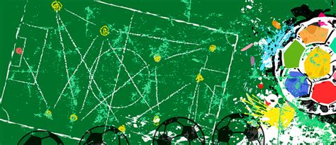 축구 또는 축구 일러스트 레이 션 또는 올해 위대한 축구 이벤트를위한 템플릿 큰 복사 공간 지저분한 벡터 일러스트레이션 Championship에 대한 스톡 벡터 아트 및