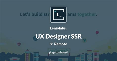 Ux Designer Ssr At Improving South America Remote Work From Home Get On Board