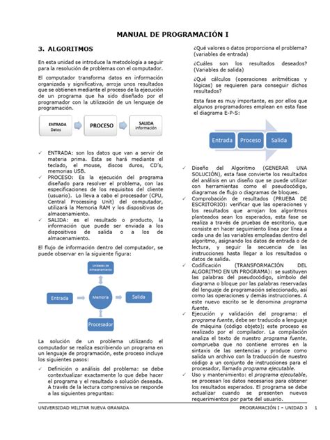 Unidad 3 Algoritmos 6 Pdf Algoritmos Programa De Computadora