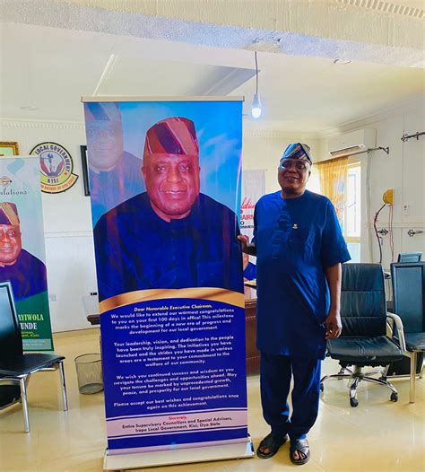 Hon Tunde Taoheed Olayiwola Marks 100 Days In Office With Remarkable Achievements Mouthpiecengr