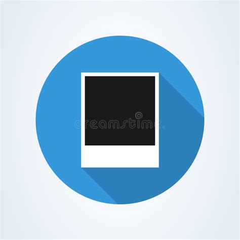 Flat Vector Photo Frame Template Photo Design Stock Vector Illustration Of Card Mark