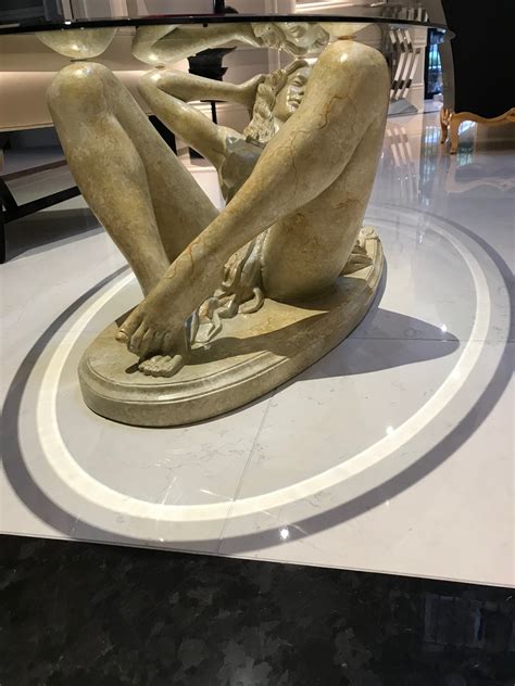 Lying Naked Woman Coffee Table Marble Effect Etsy UK