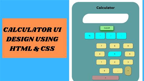 Responsive Calculator Ui Design Using Html And Css Amit Tutorial