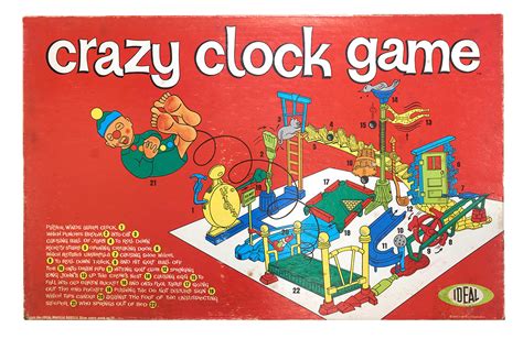 Crazy Clock Game From Ideal 1964 Toy Tales