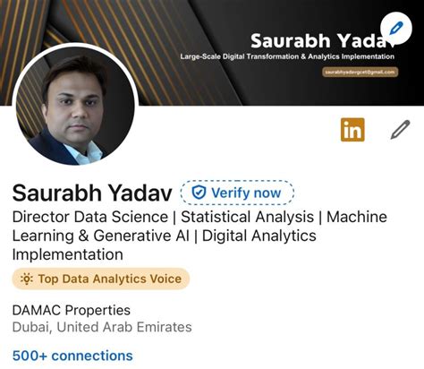 Thank You Linkedin For Honouring Me As A Top Voice In Data