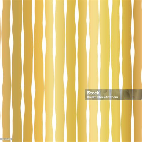 금박 손으로 그려진된 수직선 원활한 벡터 패턴입니다 황금 배경에 흰색 물결 모양의 불규칙 한 줄무늬입니다 디지털 종이 배너 웨딩 파티 생일 초대 선물 포장에 대 한 우아한