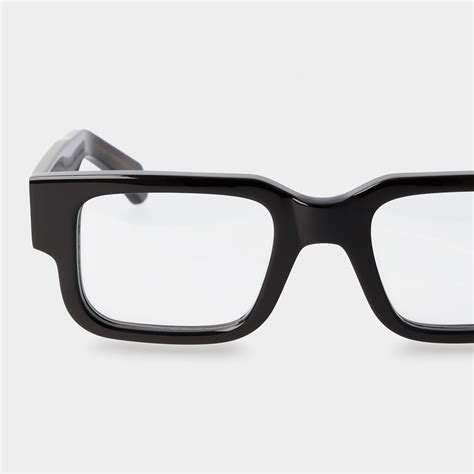 Black Rectangular Eyeglasses Bio Acetate Silk Tbd Eyewear