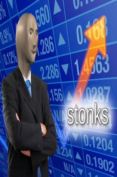Мемы Stonks без человека 25 фото