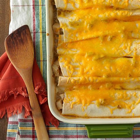 Creamy Chicken Enchiladas Recipe How To Make It Taste Of Home
