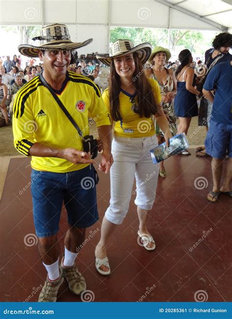 Colombian Couple Editorial Photo Image Of Festival Listening 20285361