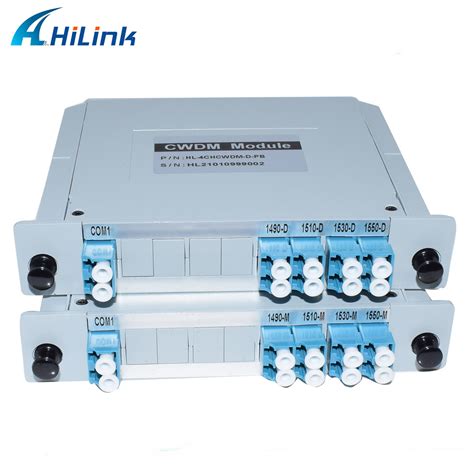 1490 ~ 1550nm Cwdm Mux Demux Module 4ch Dual Fiber Lc Upc Plastic Abs