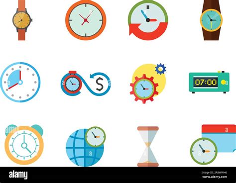 Time Icon Set Stock Vector Image And Art Alamy