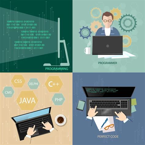 Programming And Coding Vector Images Royalty Free Programming And