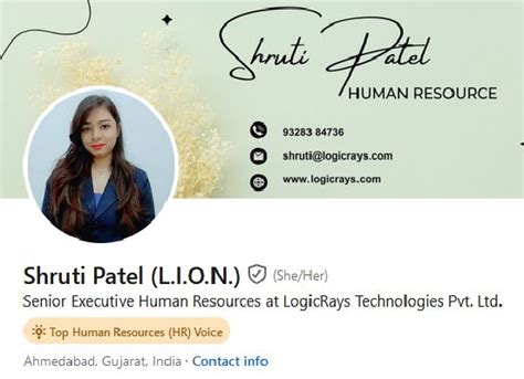 linkedinrecognition gratitudepost hrvoicebadge topvoice… shruti