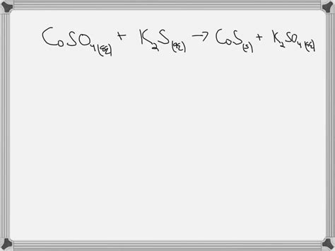 Solved 1 Aqueous Solutions Of Cobalt Iii Sulfate And Ammonium Carbonate Are Combined Write