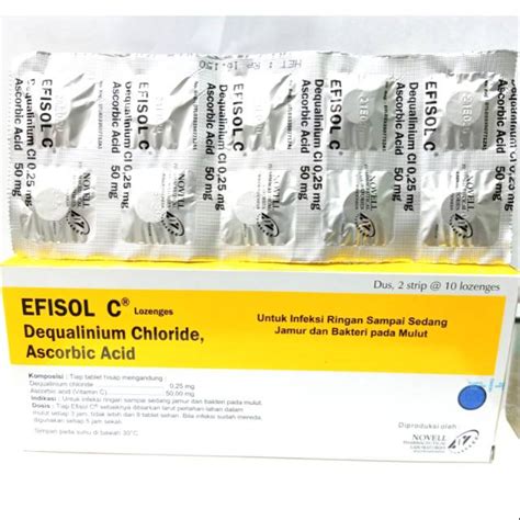Jual Efisol C Tablet Hisap Tablet Hisap Untuk Sariawan Dan Radang