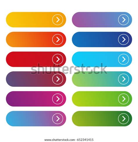 Empty Web Button Set Vector Stock Vector Royalty Free Shutterstock