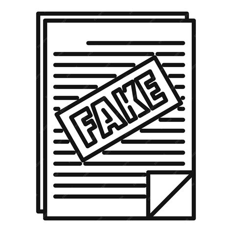 Premium Vector Fake News Papers Icon Outline Fake News Papers Vector