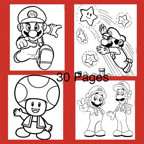Printable Mario Bros Coloring Pages