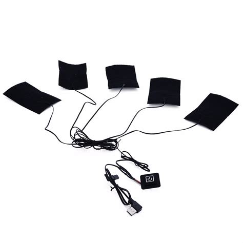 Usb Electric Down Coat Clothes Heating Pad Carbon Grandado